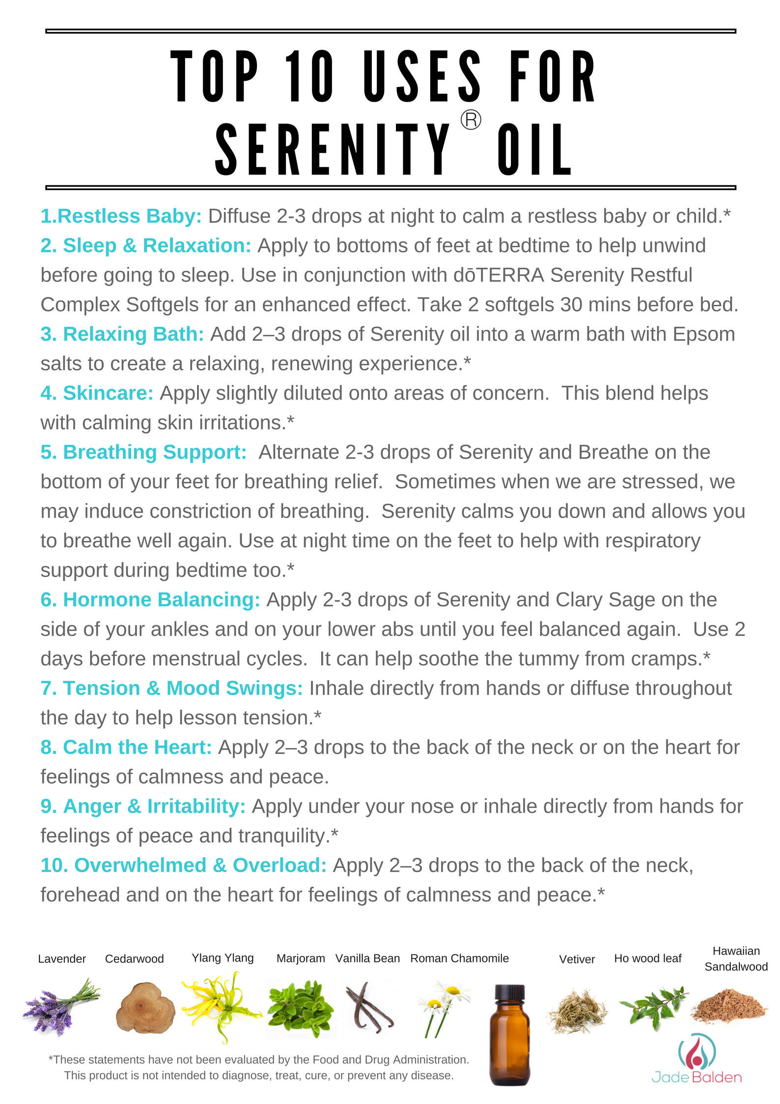 Serenity (Lavender Peace 🇦🇺) – Restful Essential Oil Blend | Jade Balden