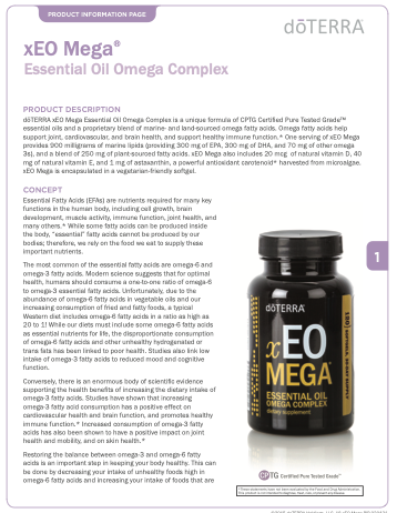 xEO Mega Essential Oil Omega Complex. | Jade Balden